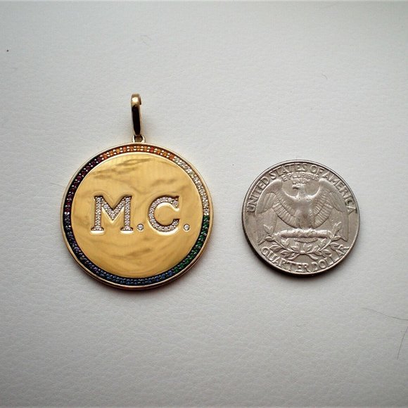 APM Monaco | Accessories | Apm Monaco Gold Gilded Sterling 925 Initial ...